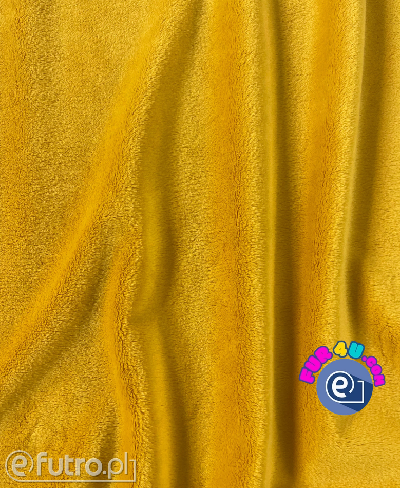 Minki Leon Premium 029 żółty, to aksamitna i miękka w dotyku dzianina w ...
